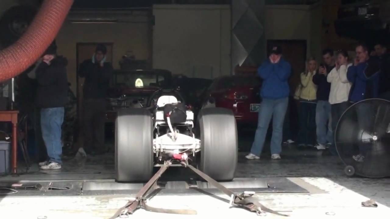 Cody's dragster on the dyno - YouTube