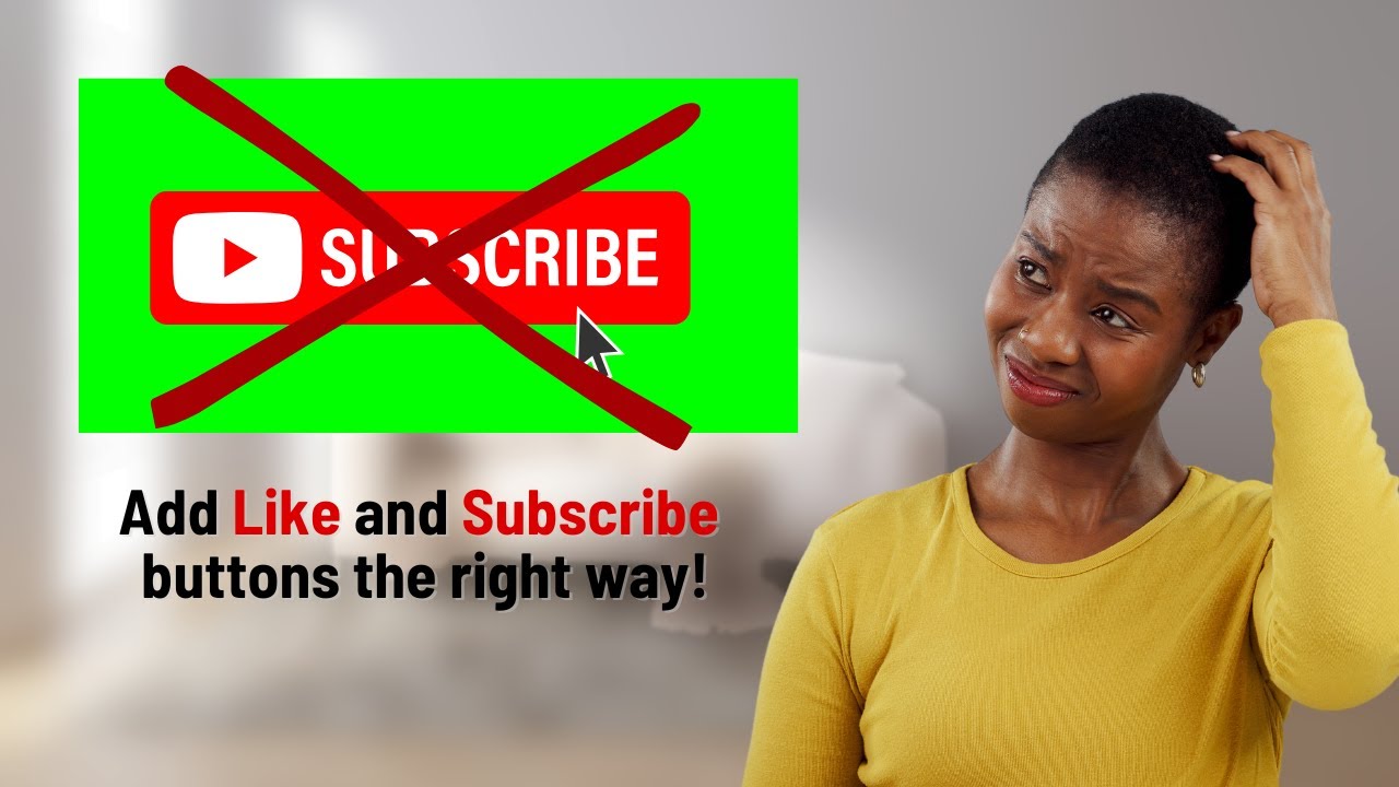 How to Add Like & Subscribe Buttons to Your YouTube Videos (Step-by ...