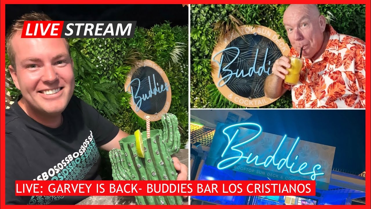 🔴LIVE: Buddies Bar Update with Mick Garvey! Cocktails & Fun! New Bar in ...