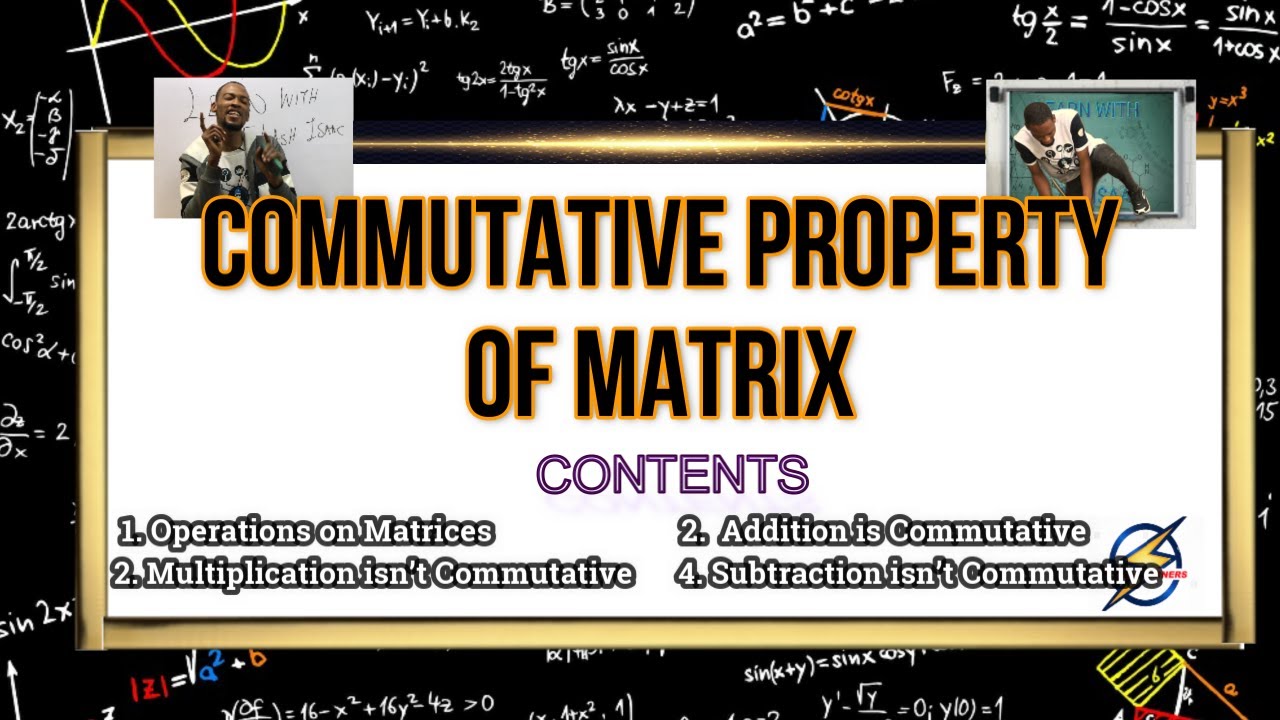 Commutative Property of Matrix | Mathematics - YouTube