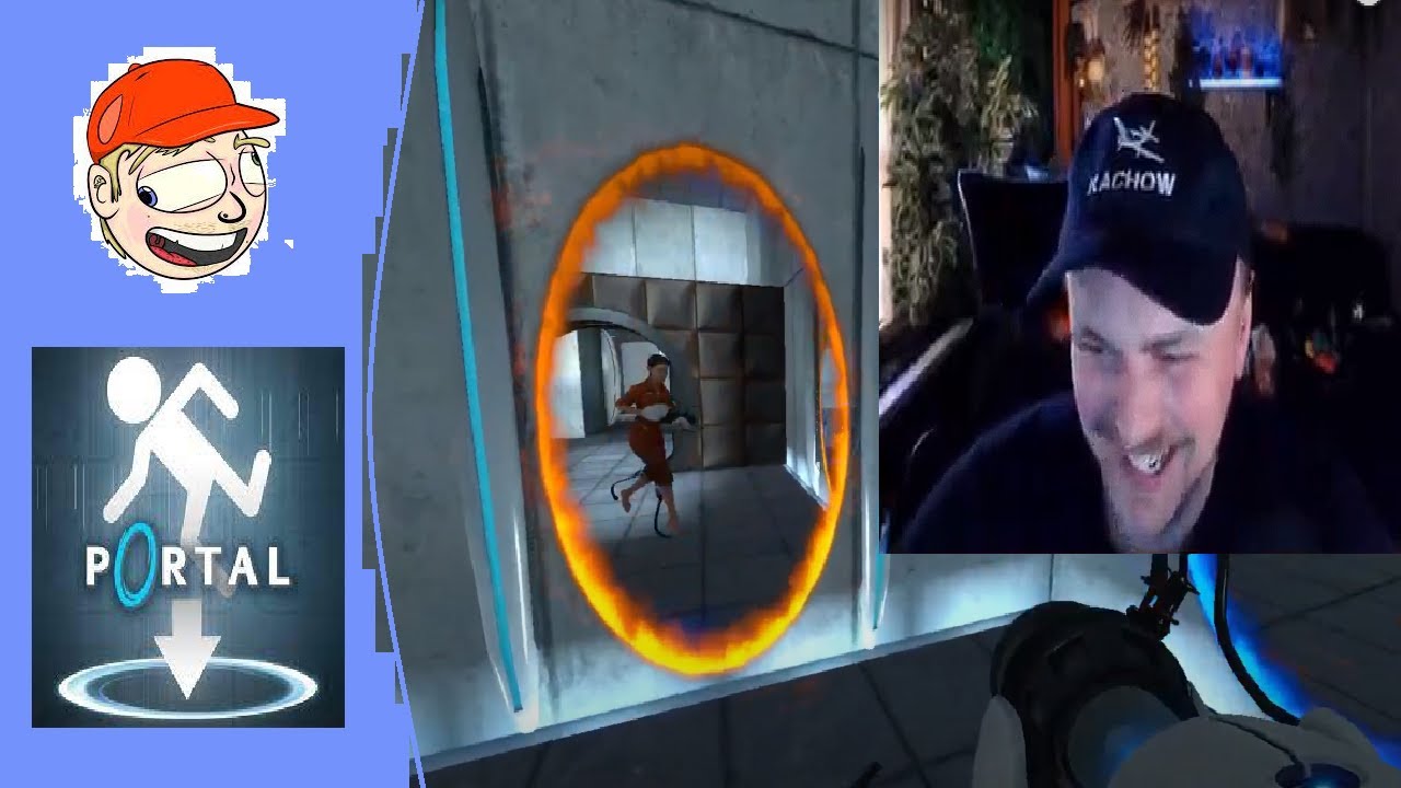 Gus streams - First Time Playing Portal - YouTube