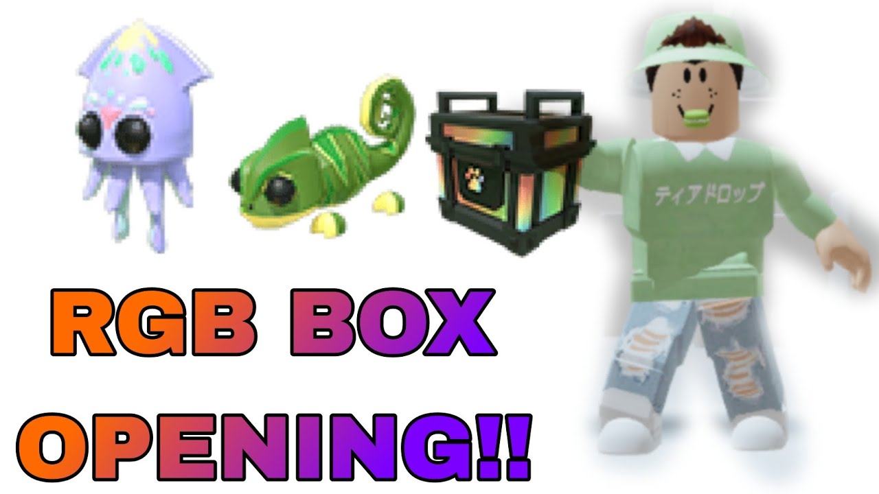 Opening 10 RGB Boxes!!-Adopt Me - YouTube