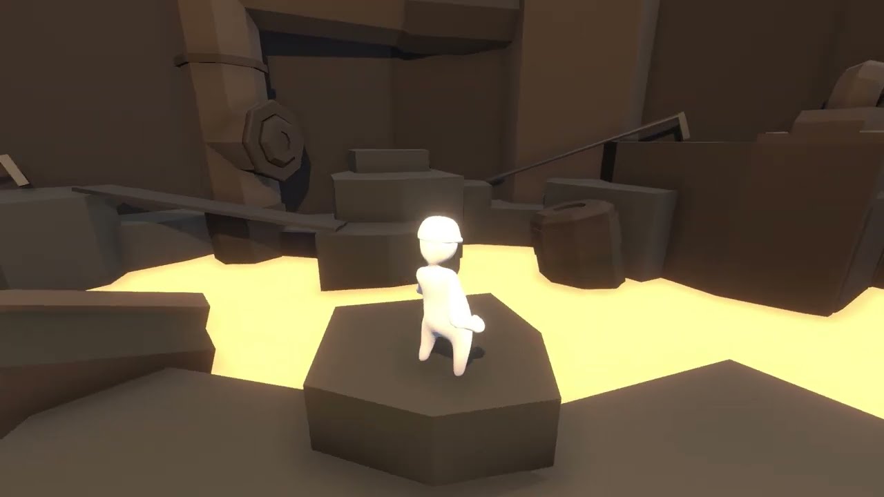 لما تلاقى عيل مش مظبوط معاك فى جيم (Human Fall Flat) SABRY - YouTube