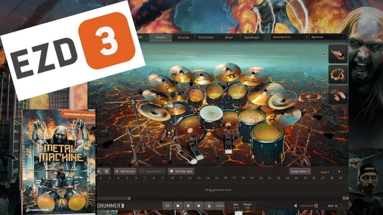 EZdrummer 3 Metal Machine EZX - YouTube