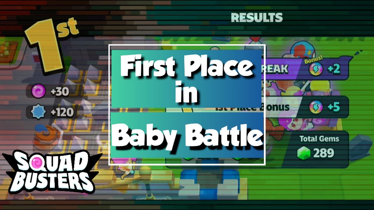 First place in baby battle modifier in squad busters free to play ...