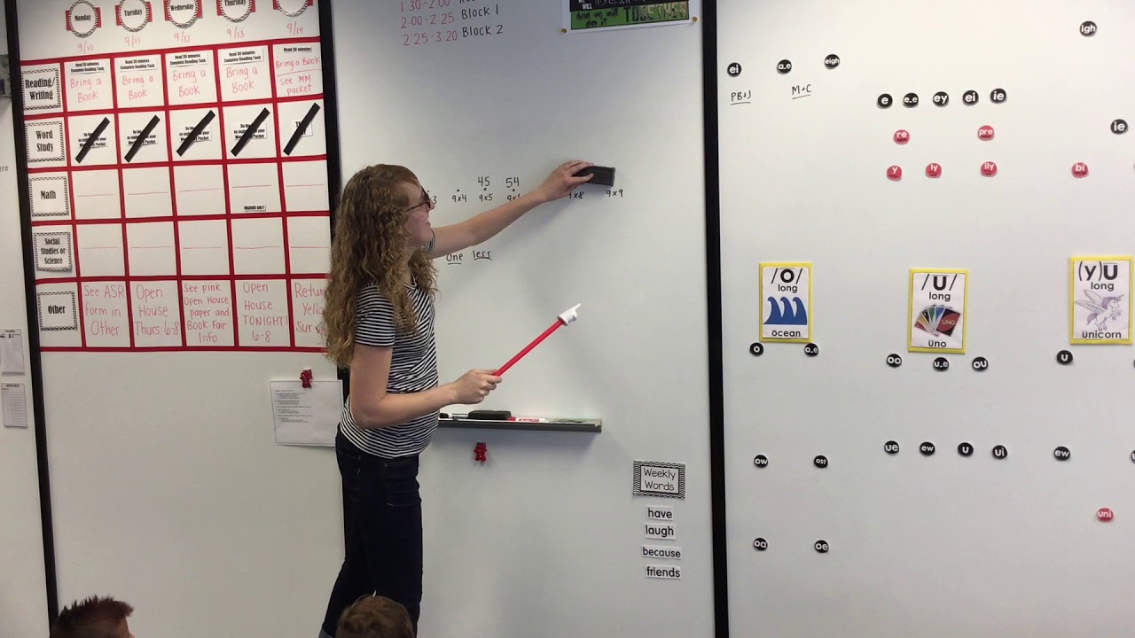 9s Tables Multiples and One Less - YouTube