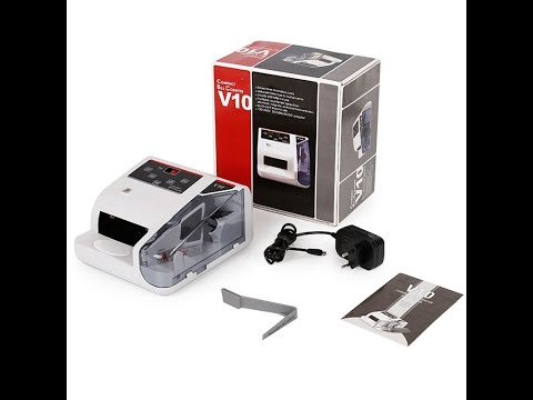 V10 TAŞINA BİLİR HAFİF ÇOK FONKSİYONLU PARA SAYMA MAKİNESİ UV Blacklight MG Filigram Algılama YAKPEN