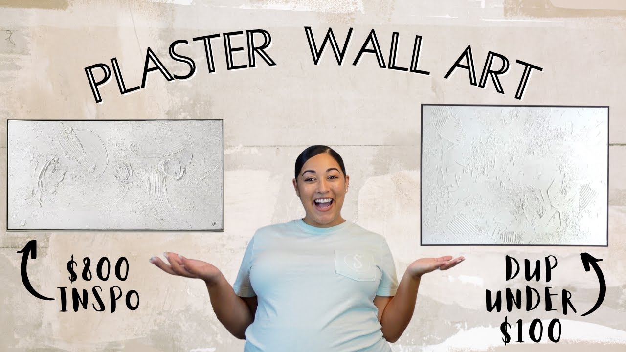 DIY FRAMED PLASTER WALL ART | DIY TEXTURED CANVAS | PLASTER WALL ART ...
