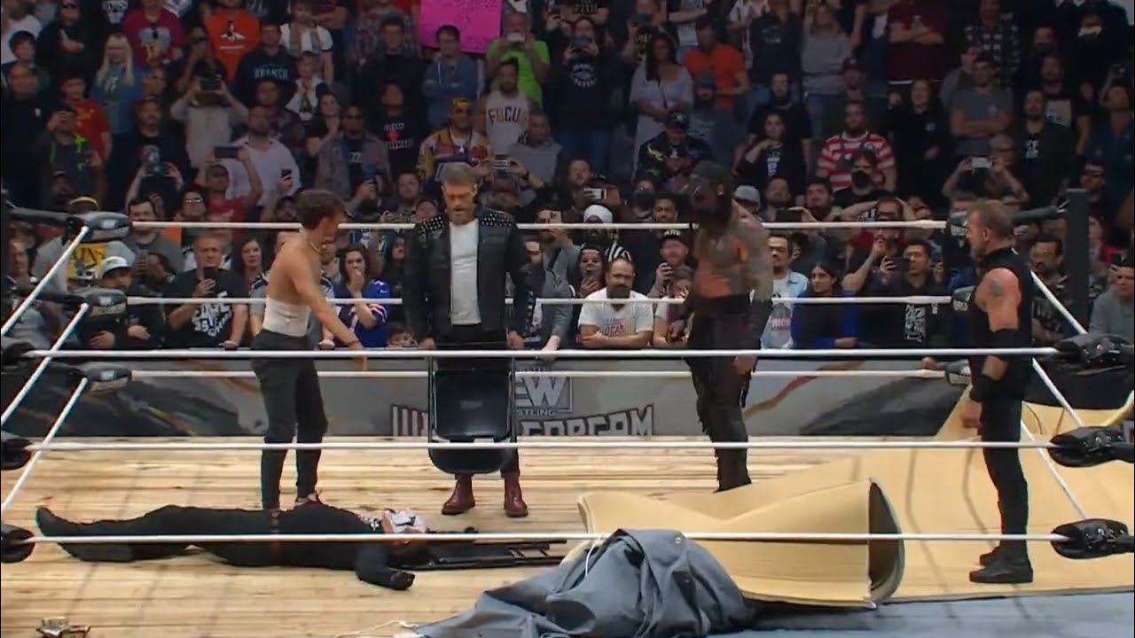 Edge Aew Debut and Attack Christian Cage #aew #edge - YouTube