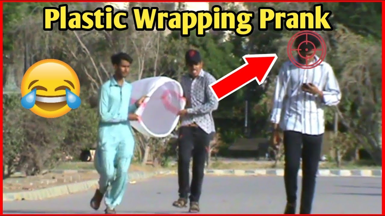 PLASTIC WRAPPING PEOPLE PRANK | Pranks In Pakistan | 590 Prank TV - YouTube