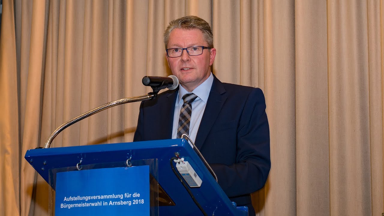 Bewerbungsrede des Bürgermeisterkandidaten Peter Erb - YouTube