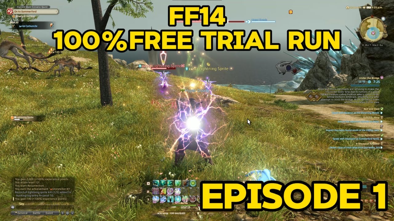 FF14: FREETRIAL RUN 100% Episode 1 - YouTube