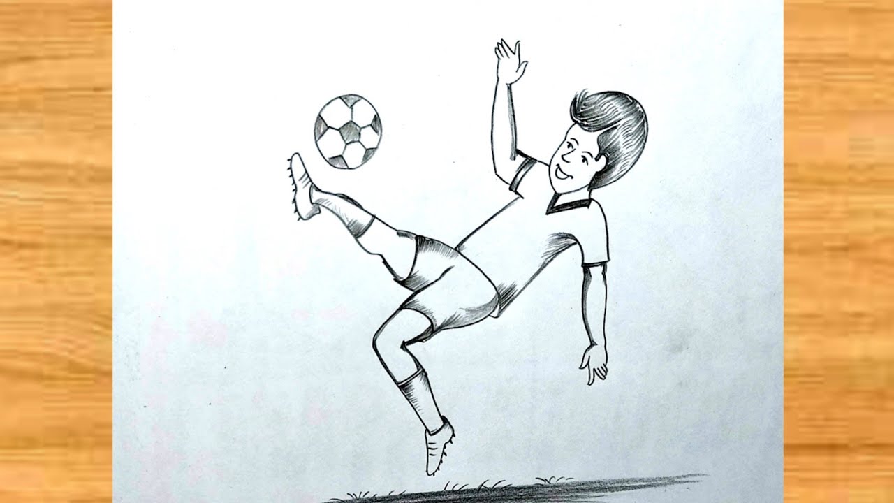 Easy Football Players Drawings