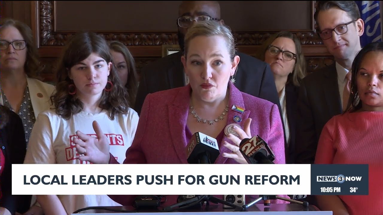 Local leaders call for 'common sense' gun reform at the Wisconsin State ...
