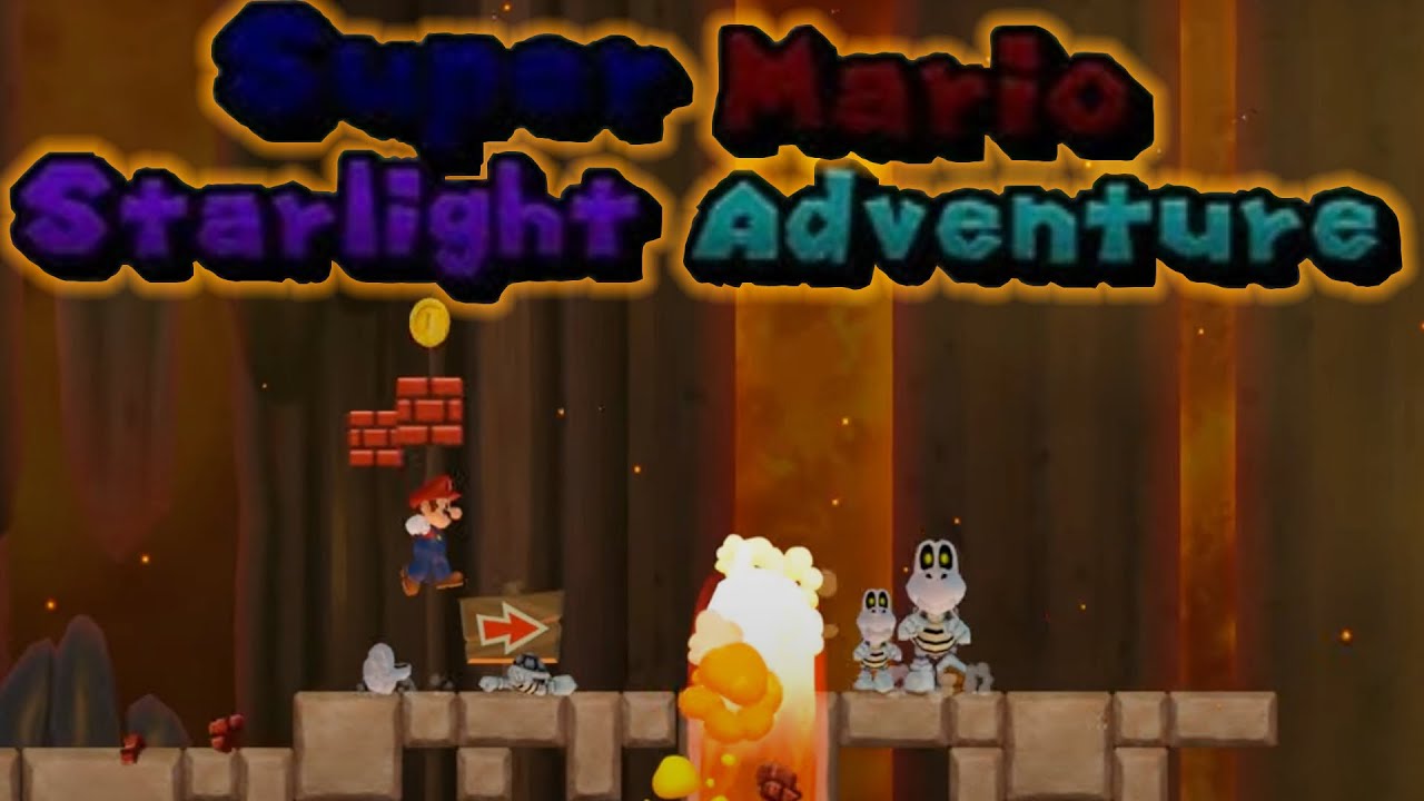 Super Mario Starlight Adventure Walkthrough World 4 Hot Hot Lowlands ...