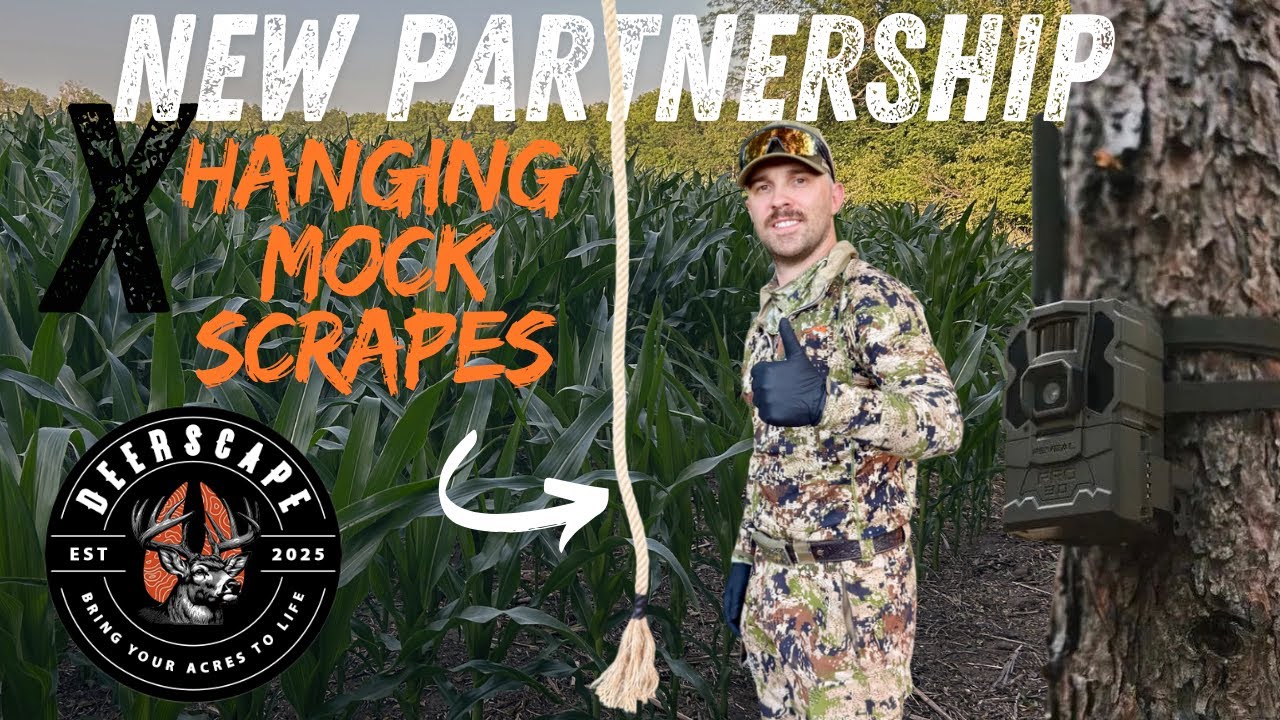 Mock Scrape Setup | Deerscape x The Scrape Rope Co - YouTube