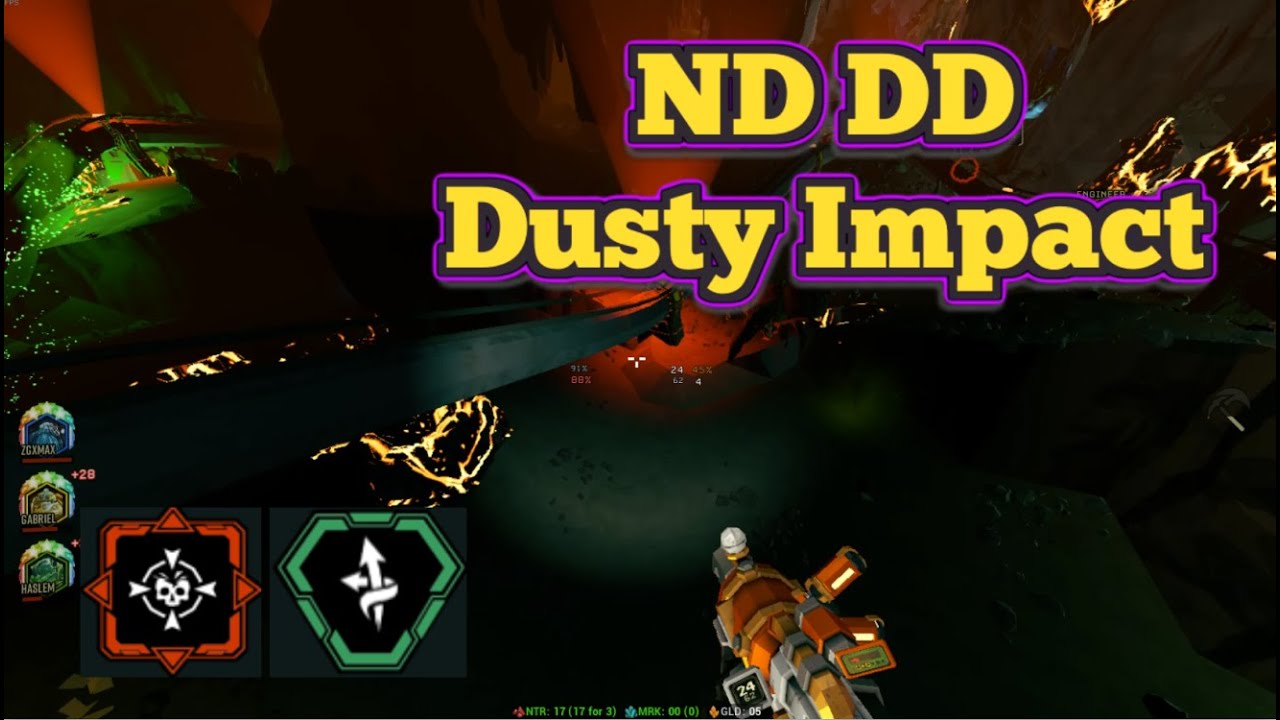Deep Rock Galactic | ND DD (Dusty Impact) | Engineer PoV - YouTube