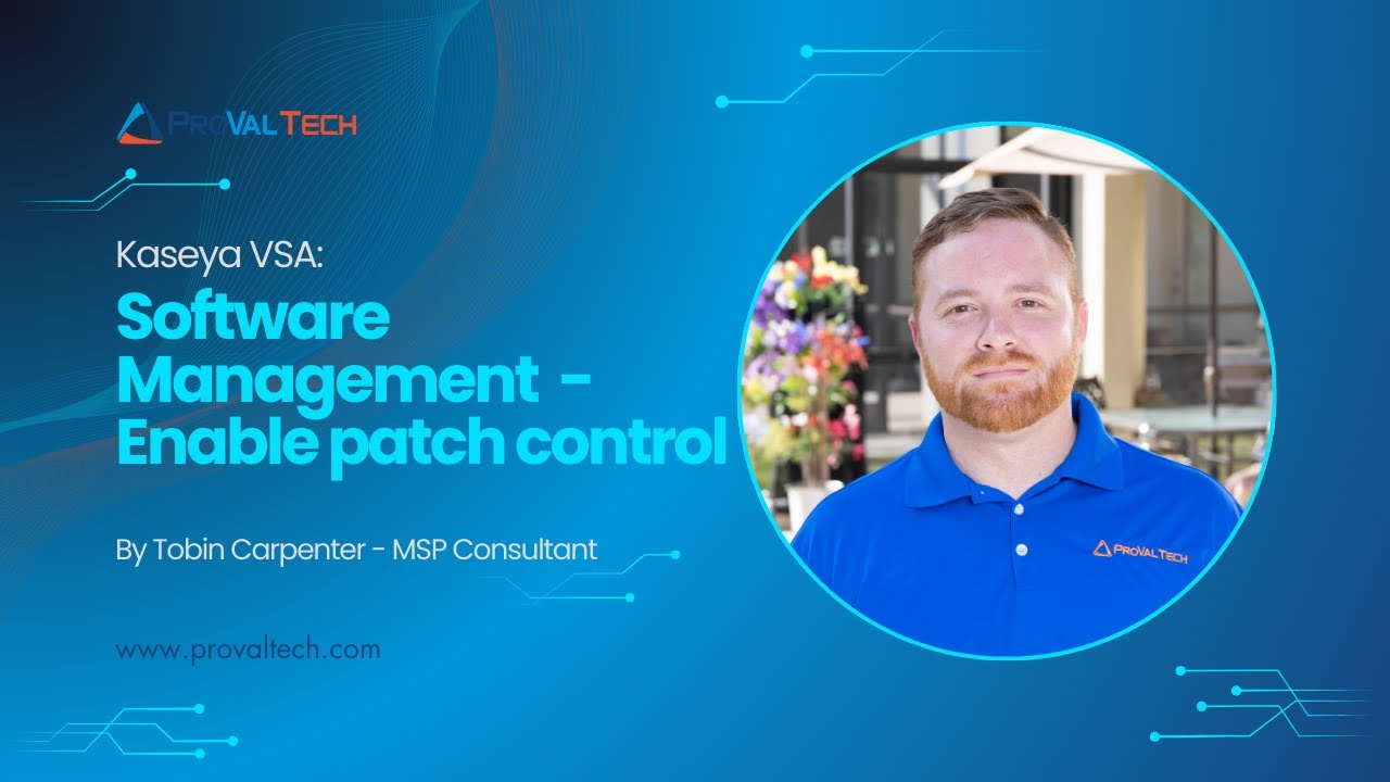 Kaseya VSA: Software Management - Allow users to control patches - YouTube