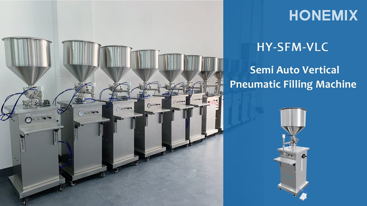 SFM-VLC Semi automatic vertical piston liquid cream filler pneumatic ...
