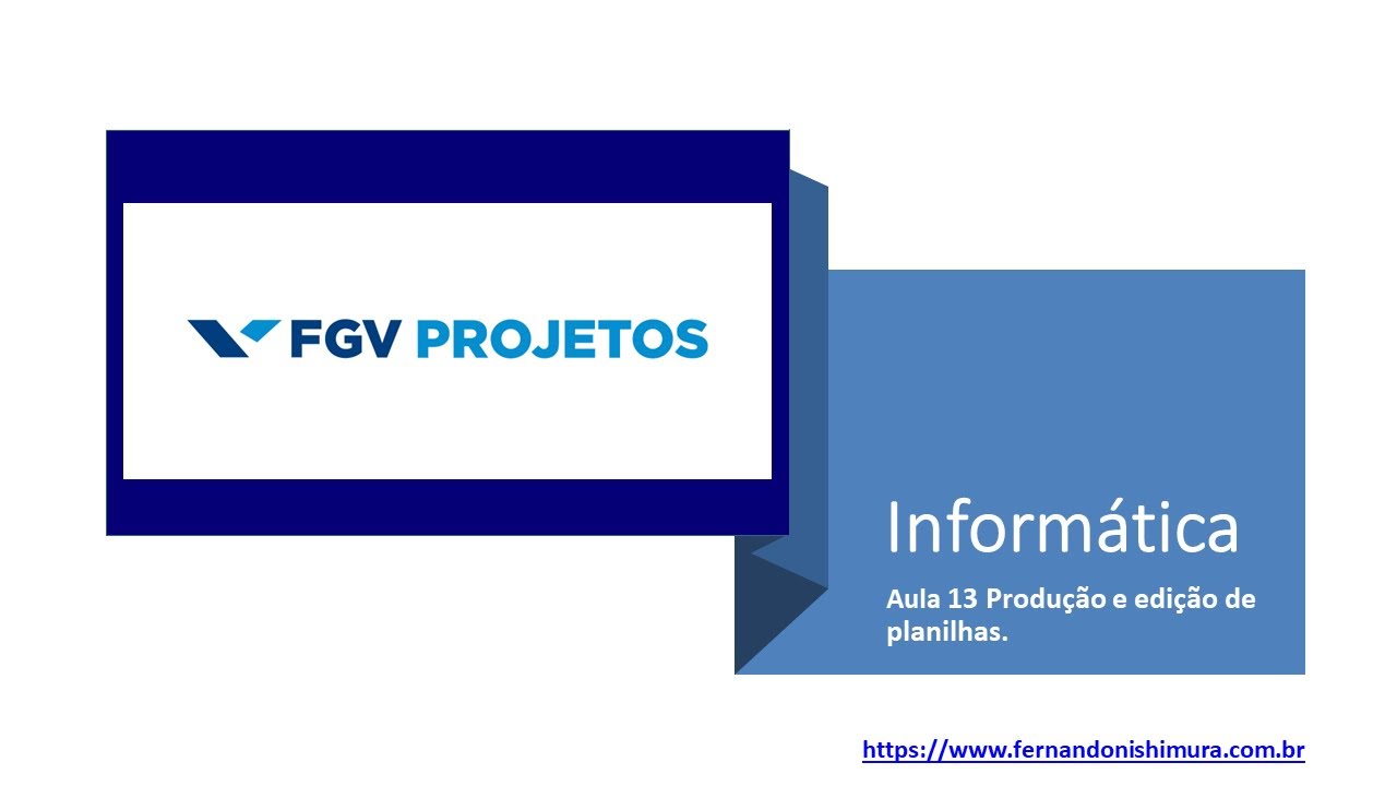 MPSP (pós edital) 13 Produção e edição de planilhas de cálculos (FGV ...