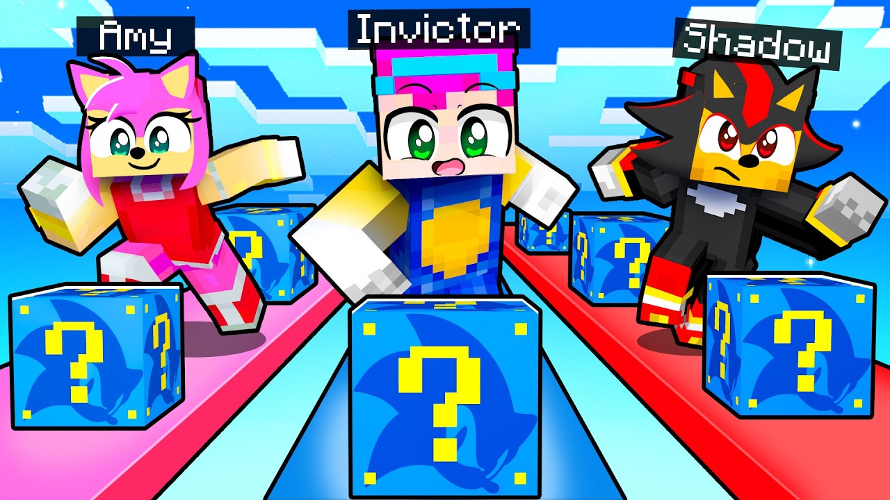 LUCKY BLOCK de SONIC vs SHADOW 😱 MINECRAFT - YouTube