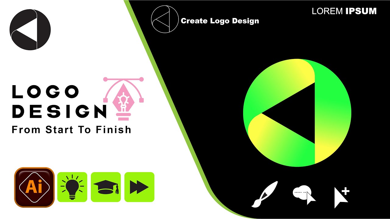 Modern Gradient Logo Design In Adobe Illustrator Circle Logo Design ...