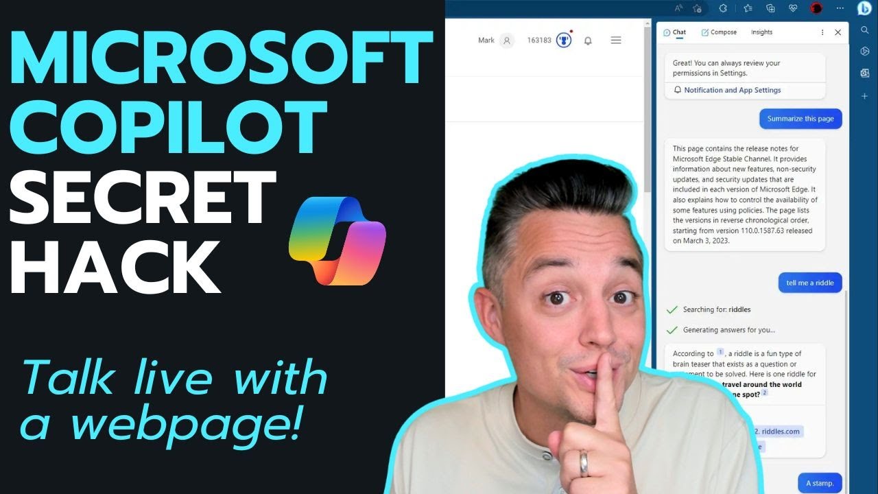 Secret Microsoft Copilot Hack 馃か How To Talk Live With A Webpage In Microsoft Edge Using Copilot