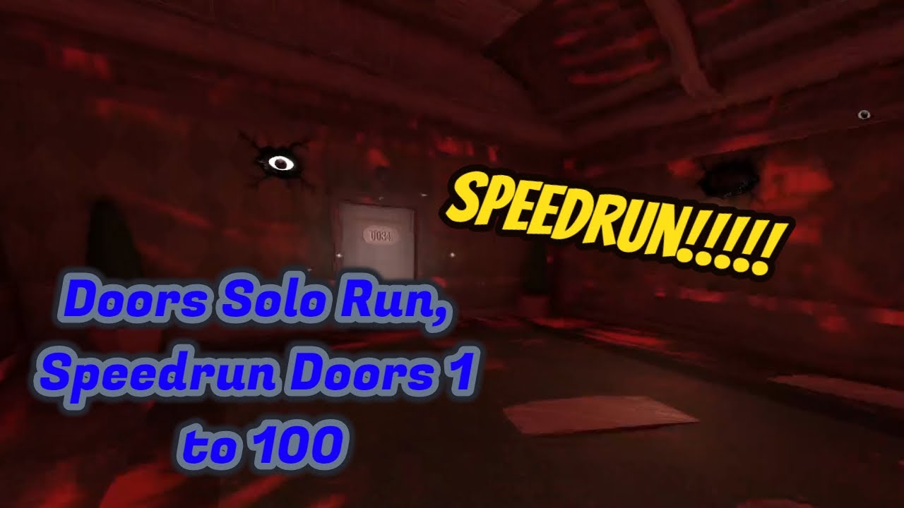 Doors Solo Run, Speedrun Doors 1 to 100 | Doors - YouTube