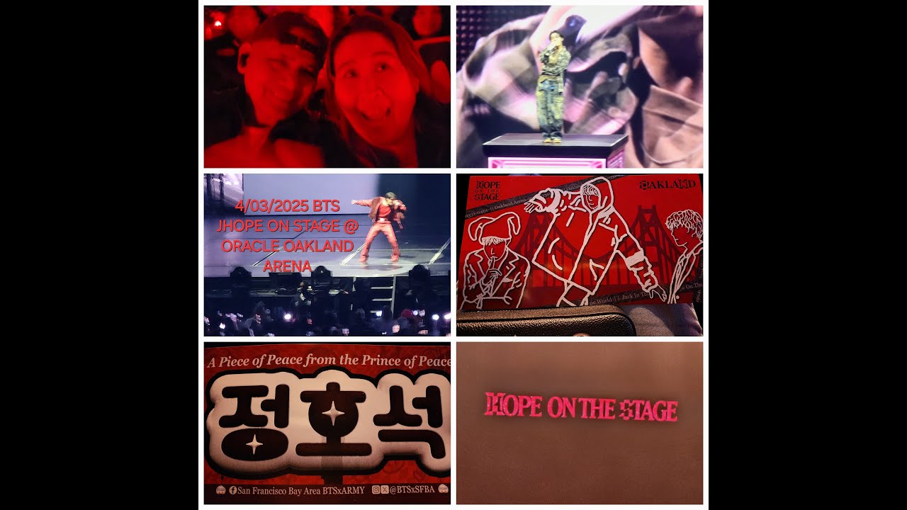 4/02/2025 PART 2 OF XX BTS JHOPE ON STAGE @ ORACLE OAKLAND ARENA ️🙏 ...