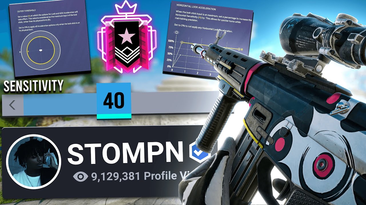 I Used STOMPN's NEW Sensitivity , It Has NO RECOIL - RAINBOW SIX SIEGE ...