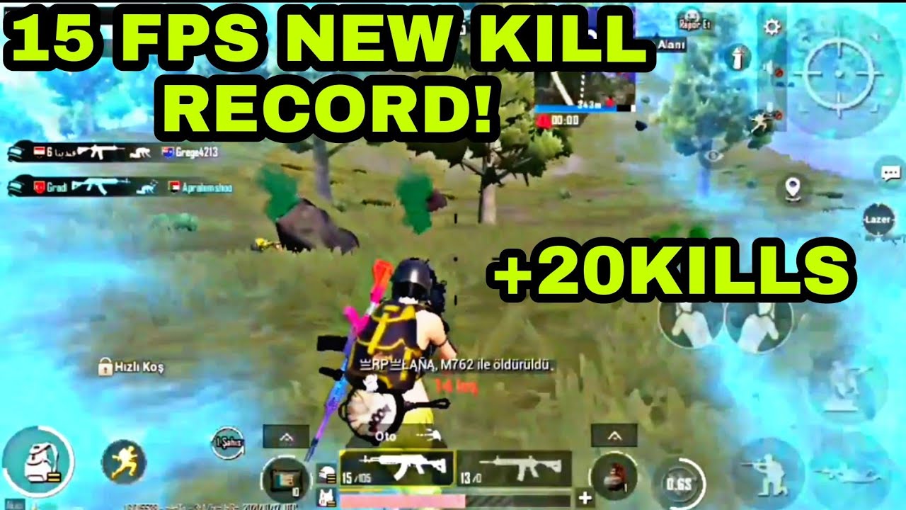 15 FPS WORLD KILL RECORD +20 KIILS!! - YouTube