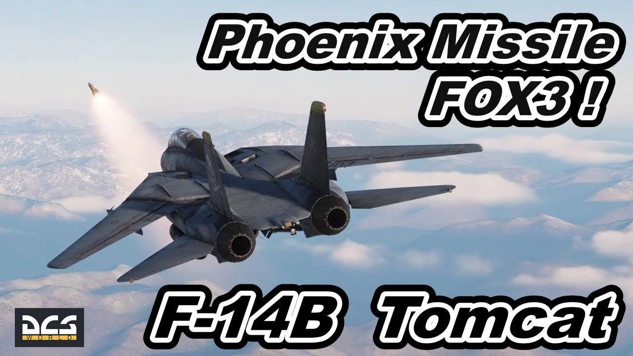 DCS World VFA-103 Jolly Rogers F-14 Tomcat Phoenix Missile FOX 3 ! U.S ...