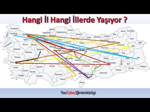 Hangi İl Hangi İllerde Yaşıyor ? (Şehirlerarası Göç ve İllerin Gerçek Kütük Nüfusları)