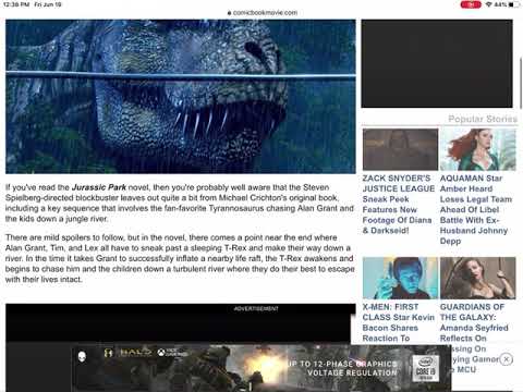 Someone Finally Reveals Why The T-Rex River Raft Scene Was Cut From ...