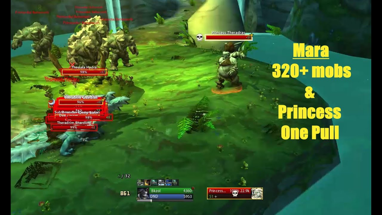 WoW Classic - Mara Ultimate One Pull (320+ mobs & Princess) - YouTube