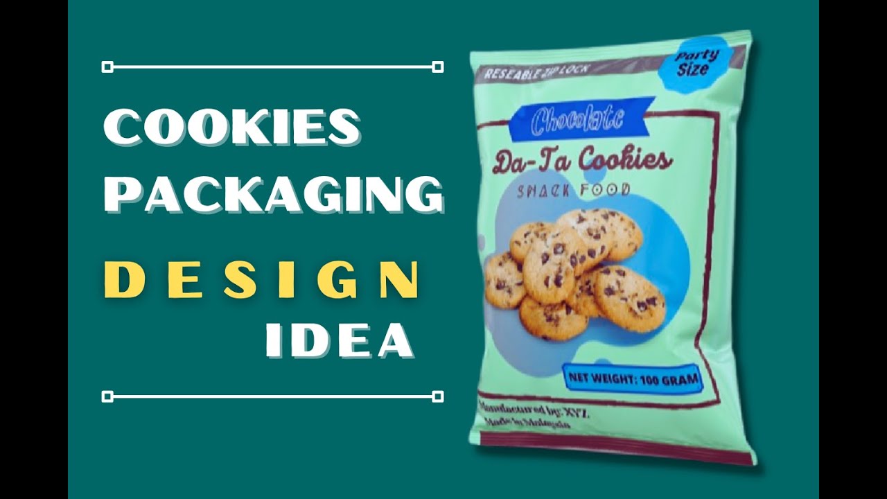 Idea to Design Cookies Packaging Using Canva | Simple and Easy - YouTube