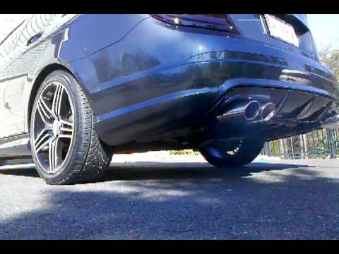W204 with xpipe & custom tips - YouTube