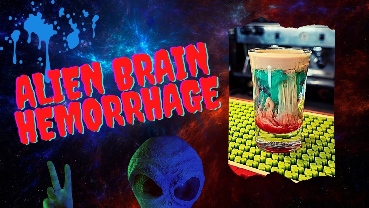 Shot Cocktails: Alien Brain Hemorrhage Shot - YouTube