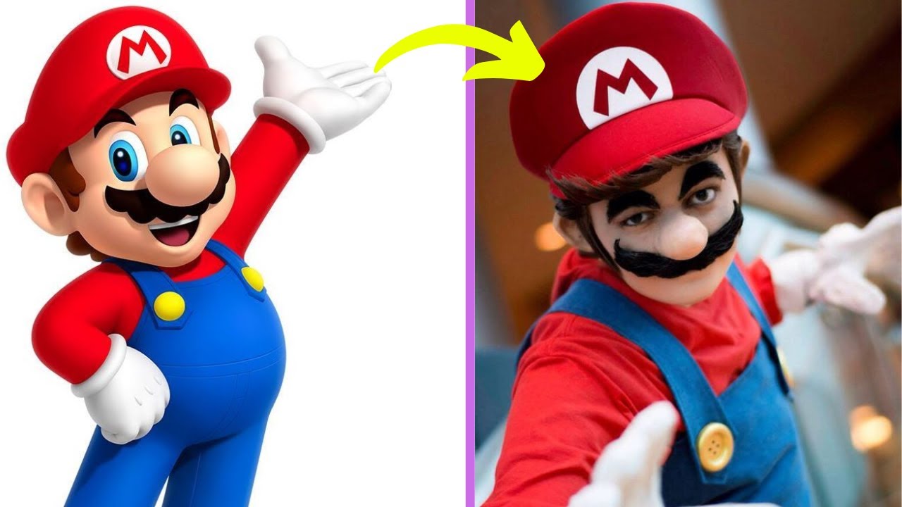 Super Mario Bros Characters In Real Life - YouTube