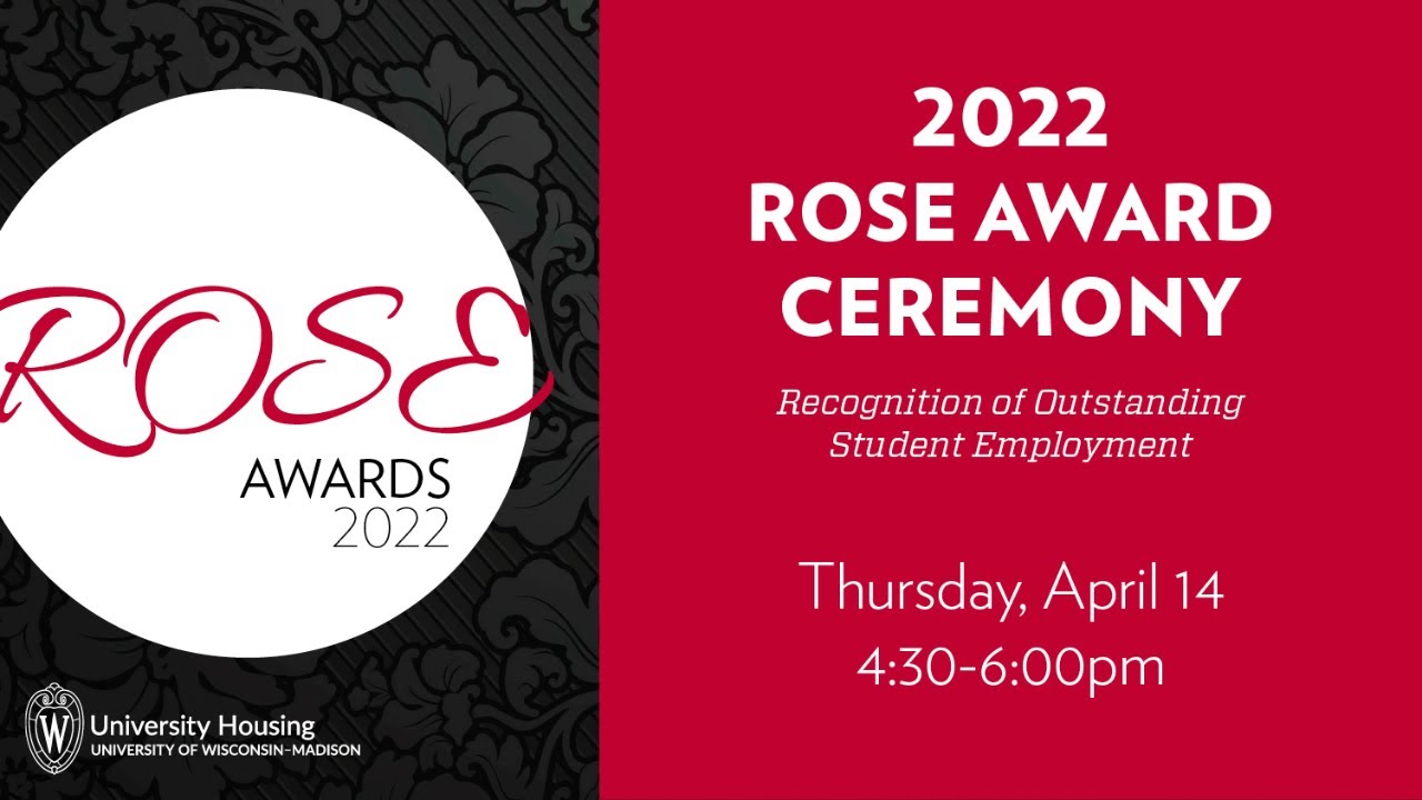 2022 Recognition of Outstanding Student Employee (ROSE) Awards - YouTube