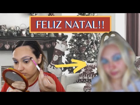 Tutorial de maquiagem elfa natalina 🌲 - YouTube