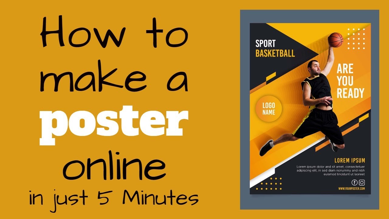How to make Poster Online in just 5 minutes - YouTube