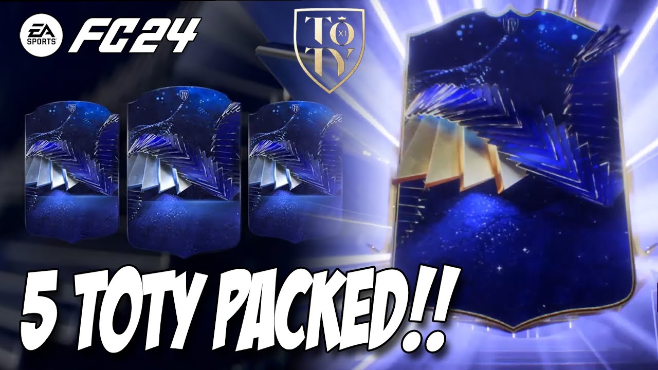 🌟 EPIC FC 24 TOTY Pack Opening! 5 TOTY Cards + Icon SBC Completion ...