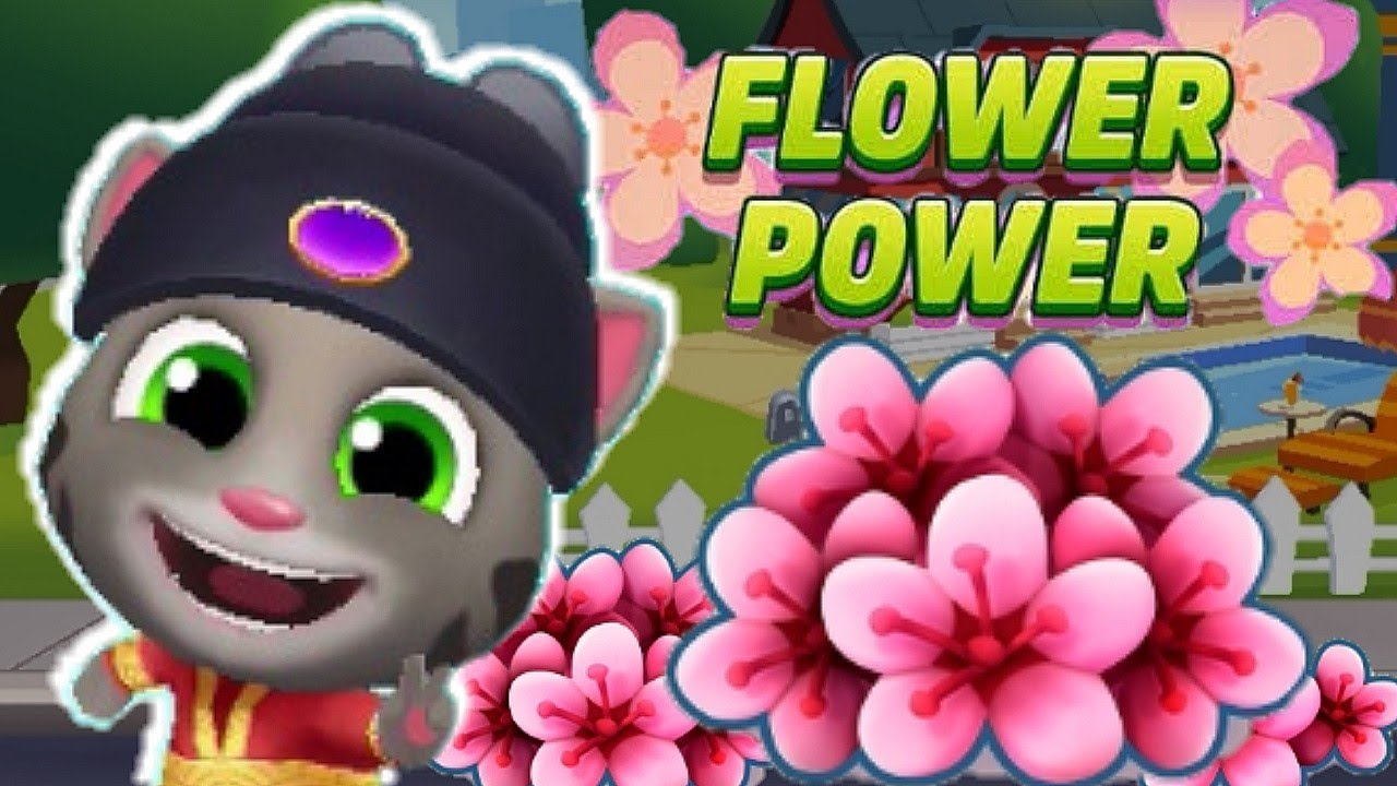 Talking Tom Gold Run FLOWER POWER event Fortune Tom Unlocked Gameplay ...