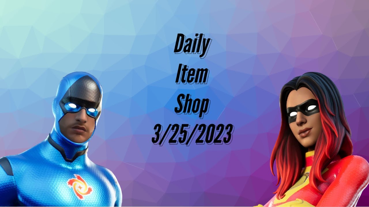 Daily Item Shop 3/25/2023 - YouTube