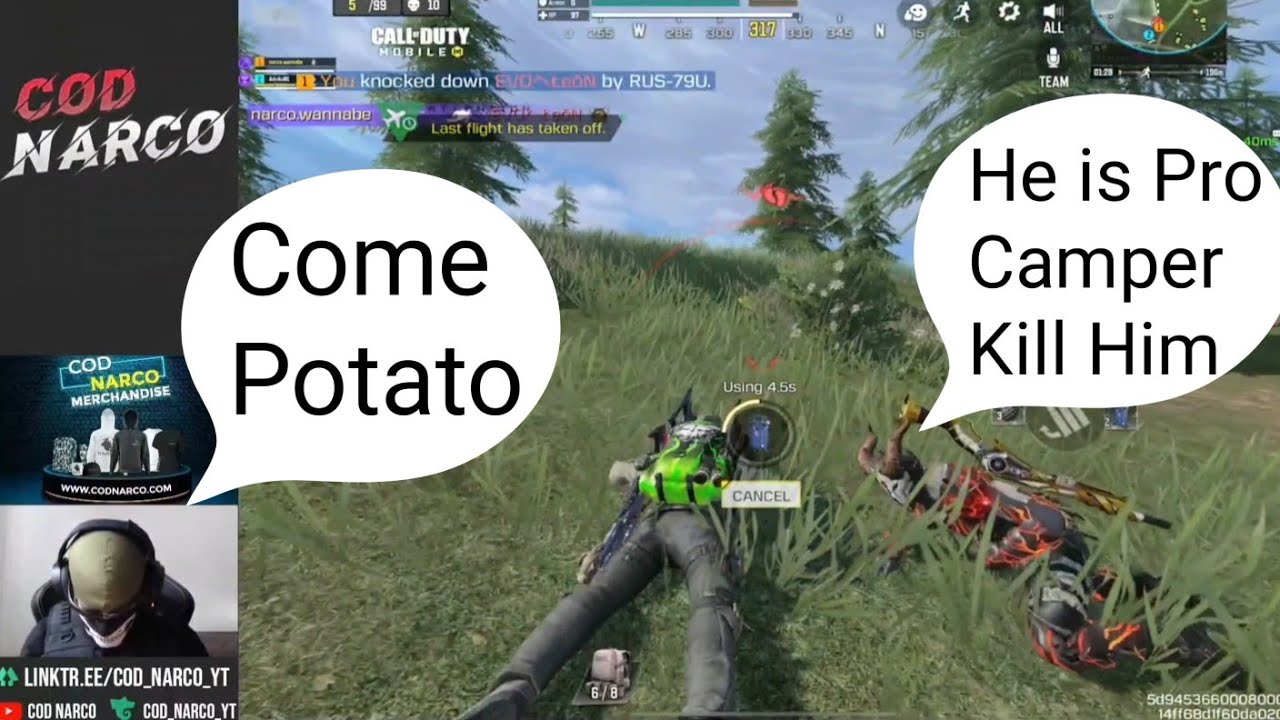 This Enemy Thought CoD Narco Is A Pro Camper 😅 | Call Of Duty Mobile ...