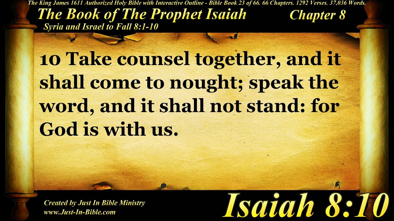 Isaiah Chapter 8 - Bible Book 23 - Holy Bible Audio Text - King James ...