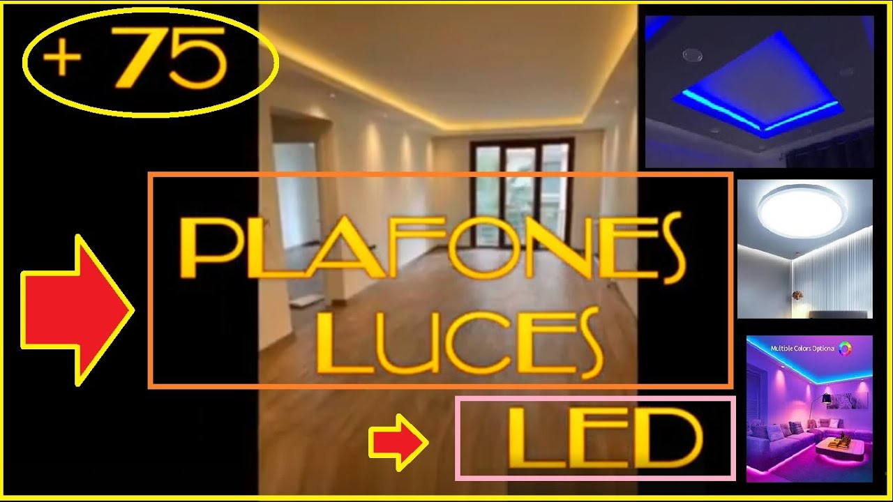 💡💡"75 Asombrosos Plafones con Luces LED | Ideas de Iluminación Innovadoras" LUCES LED PLAFON ...