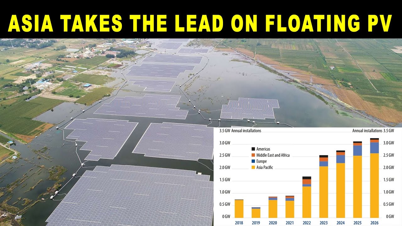 Asia takes the lead on floating PV - YouTube