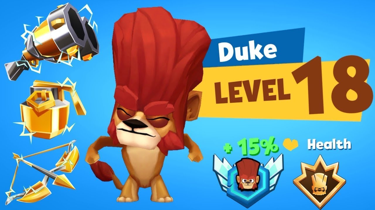 Level 11 Duke is Unstoppable | Zooba DUKE New Character Gameplay ...